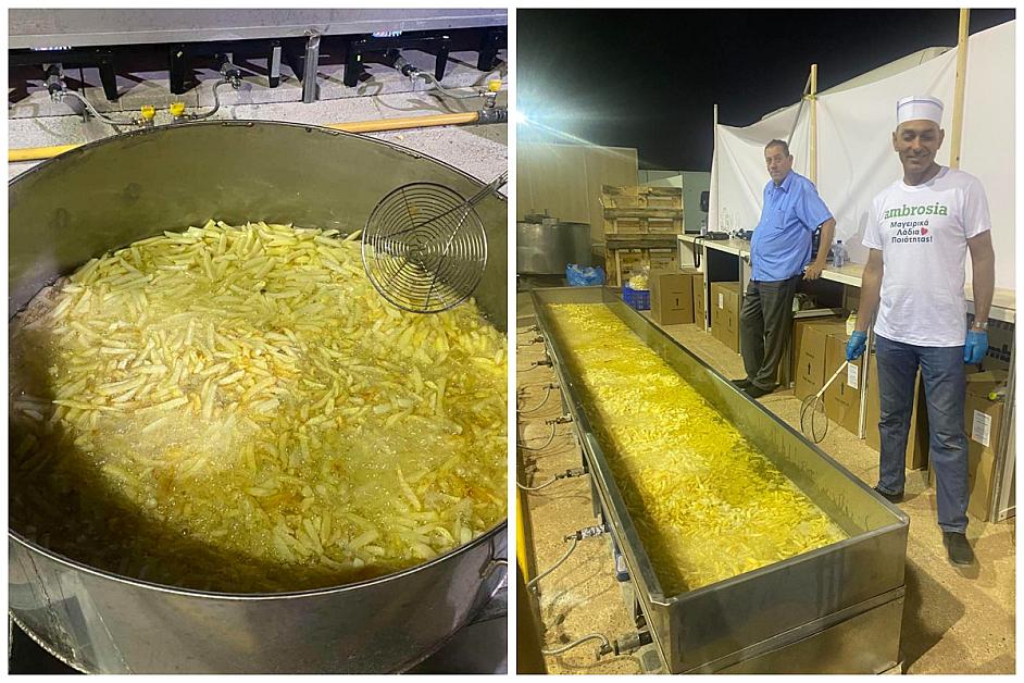 Ξυλοφάγου: Στο τηγάνι 700 κιλά πατάτες για μια θέση στο Γκίνες (ΦΩΤΟ&ΒΙΝΤΕΟ) - Sigmalive